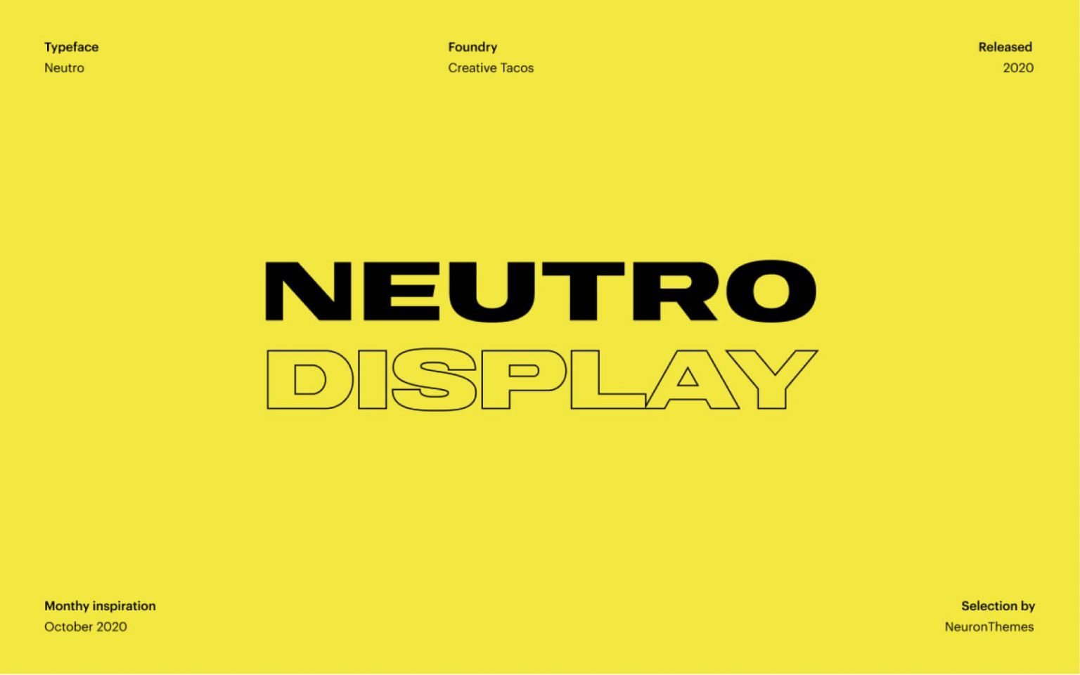 28 Best Free Display Fonts - NeuronThemes Blog